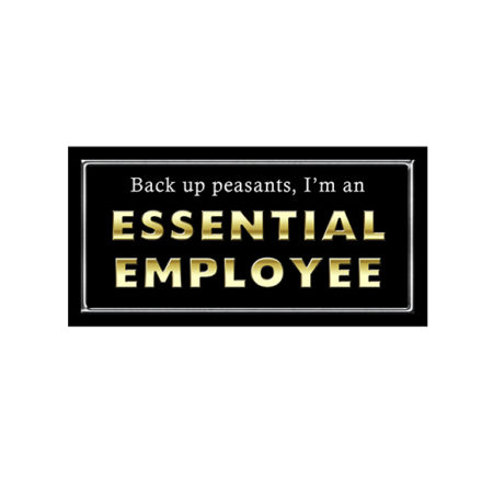 Essential Employee 2″ x 4″ Decal | GOAM Swag Shop